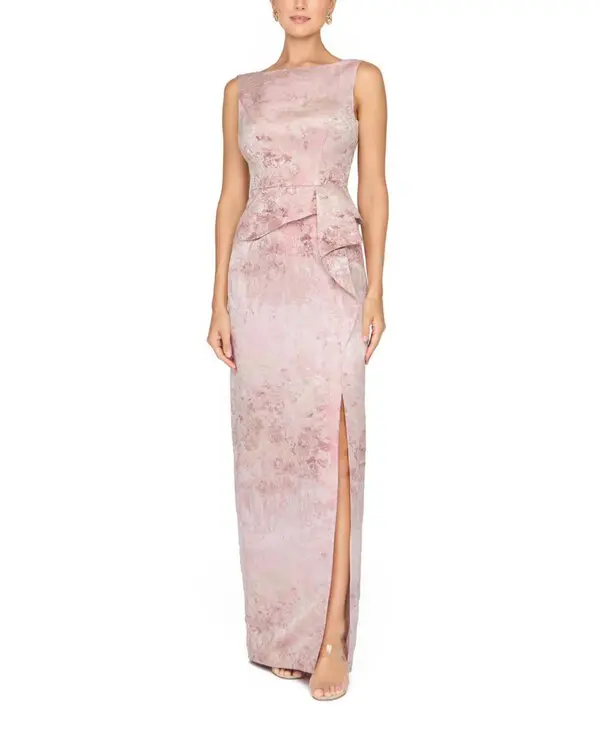 KAY UNGER Luciana Column Gown - Bloom