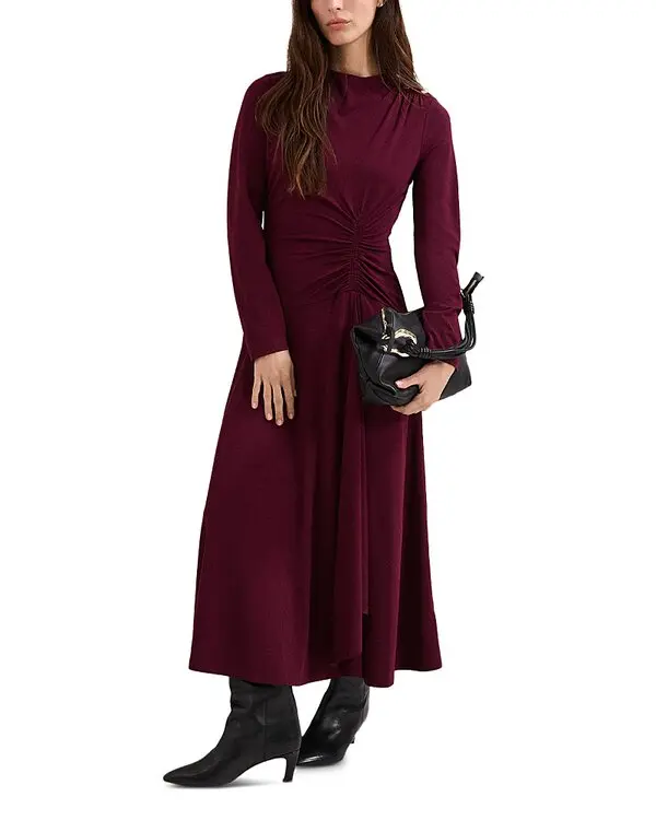 PHASE EIGHT Eugenia Jersey Dress - Burgundy