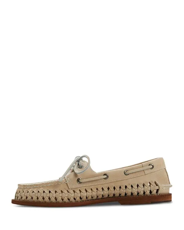 Sperry Gold Cup Authentic Original Woven Loafers - Light Beige