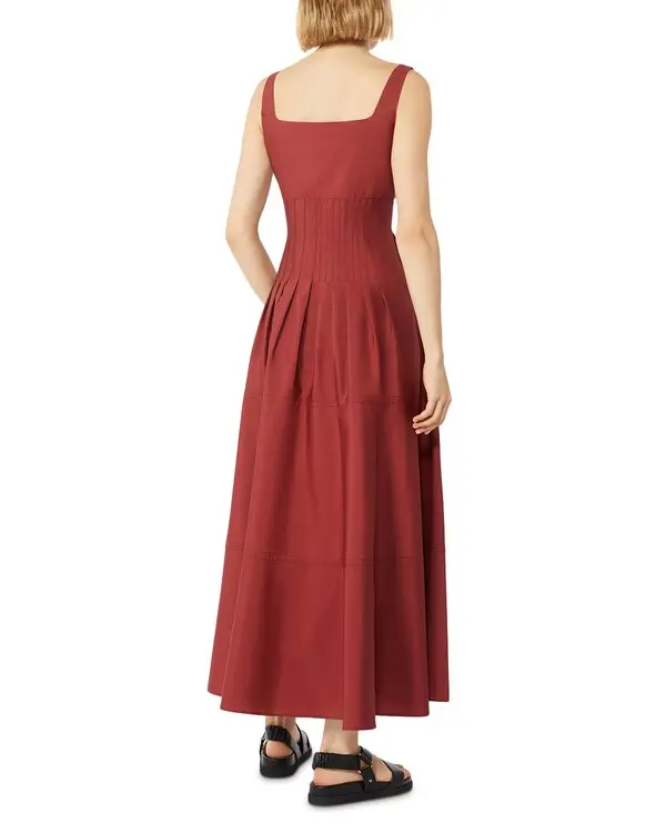 Max Mara Mstfeltre Sleeveless Dress - Brick Red