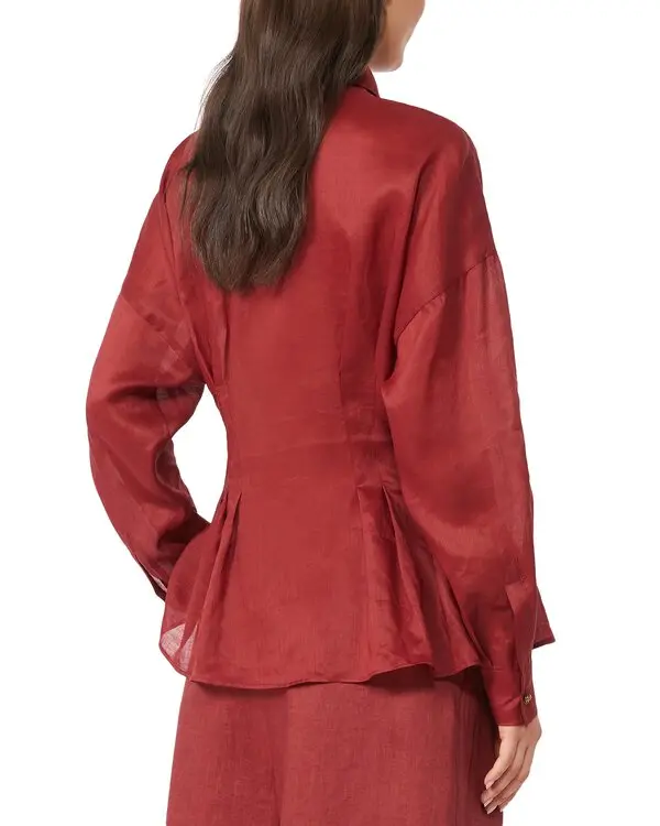 Max Mara Mstora Ramie Canvas Shirt