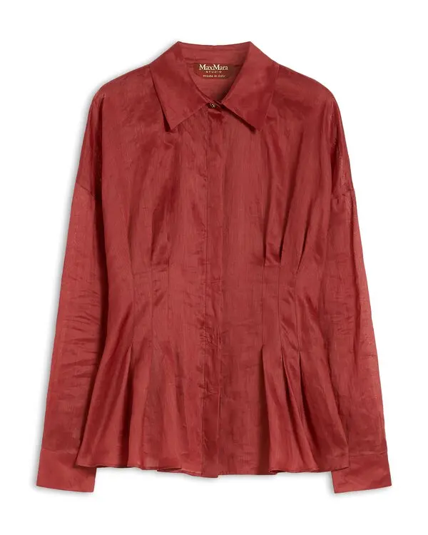 Max Mara Mstora Ramie Canvas Shirt