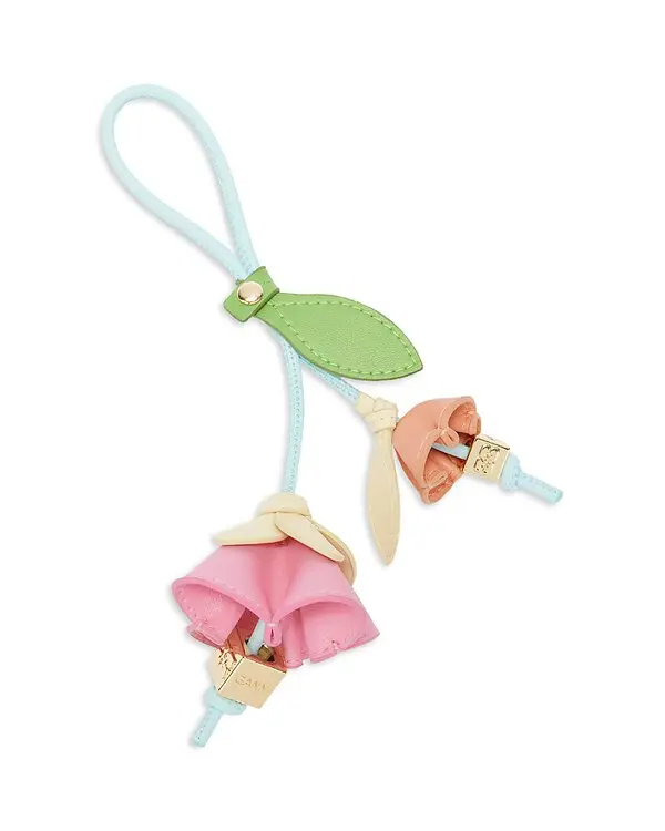 GANNI Flower Bag Charm - Pink Drink