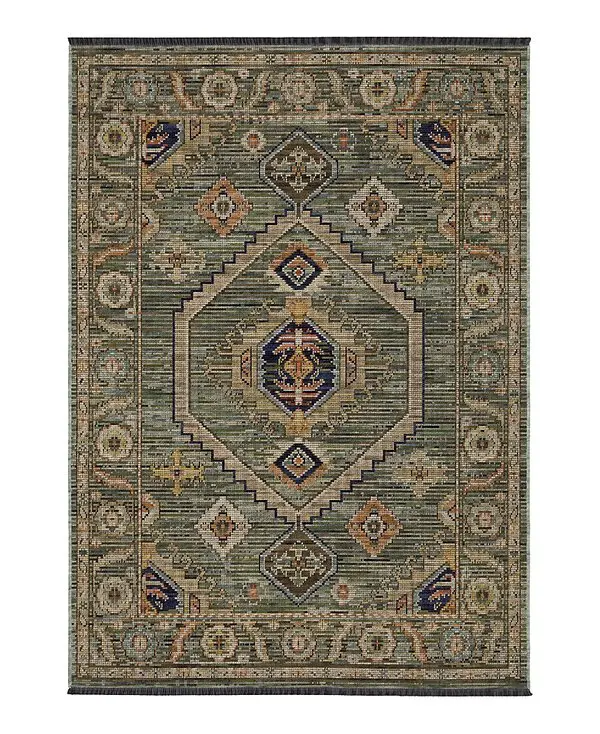 ORIENTAL WEAVERS Legacy Lgy12 9'10 X 12'10 Area Rug - Green
