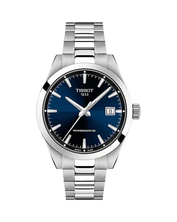 TISSOT Gentleman Watch, 38mm - Stainless Steel/blue