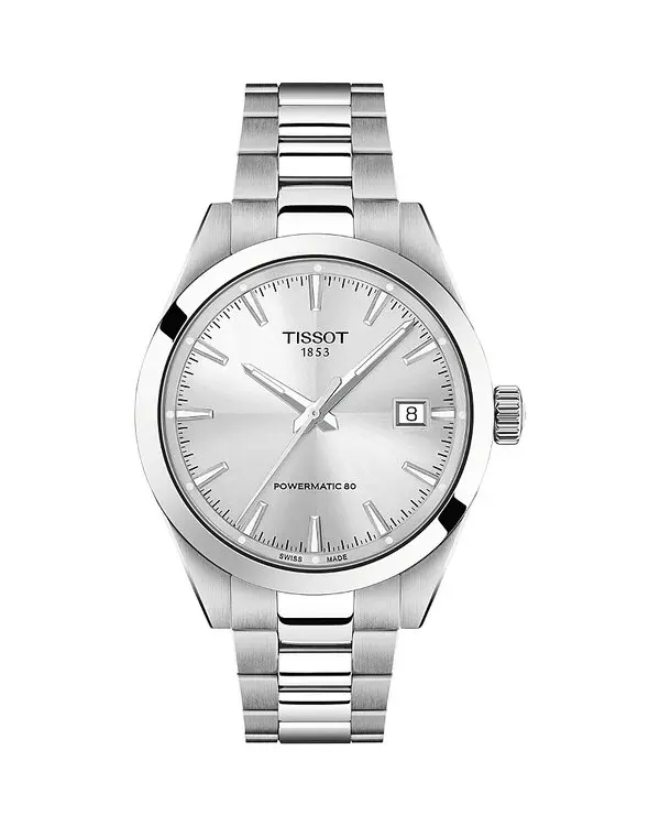 TISSOT Gentleman Watch, 38mm - Stainless Steel