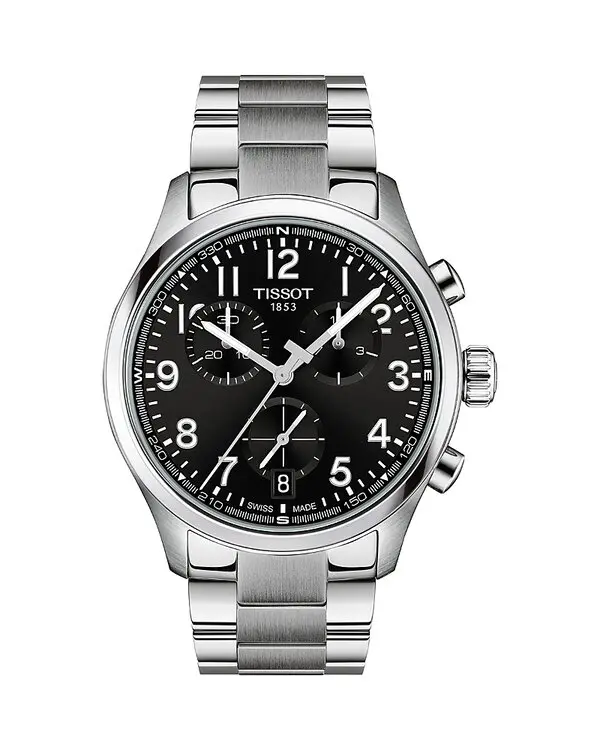 TISSOT Chrono Xl Chronograph, 42mm - Stainless Steel/black