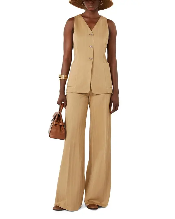 Max Mara Mxmoliato Jacquard Jersey Trousers - Desert