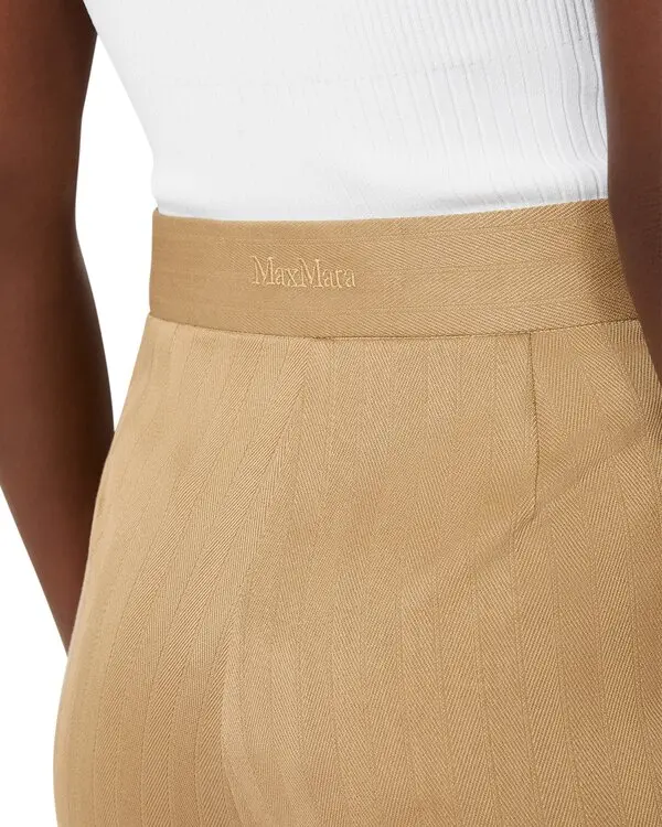 Max Mara Mxmoliato Jacquard Jersey Trousers - Desert