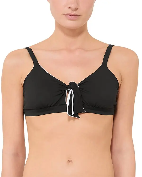 Max Mara Bchabatina Reversible Bikini Top - Black