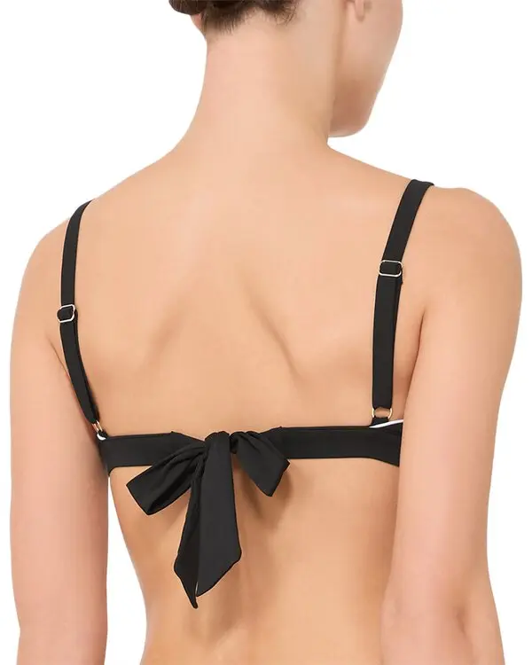 Max Mara Bchabatina Reversible Bikini Top - Black