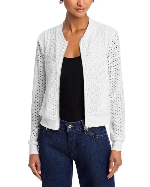 SIX FIFTY Cutout Zip Up Sweater