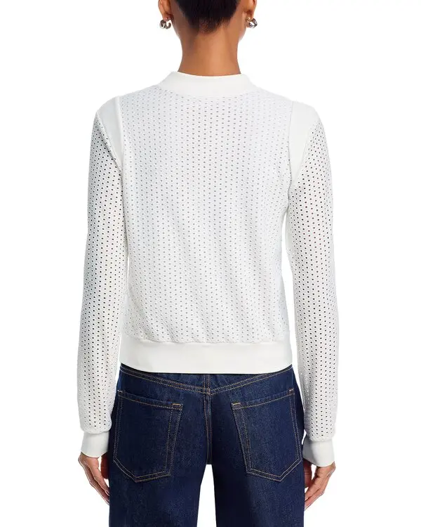 SIX FIFTY Cutout Zip Up Sweater
