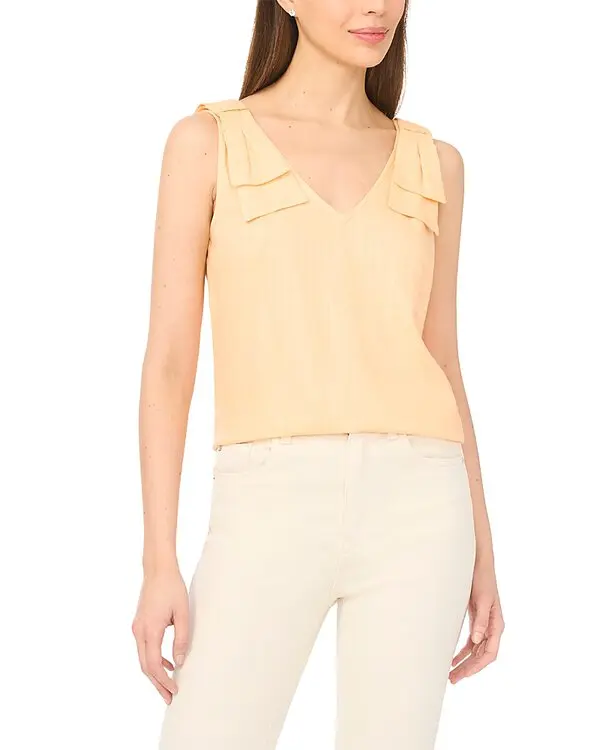 CECE DUPRAZ Bow Shoulder Tank - Apricot