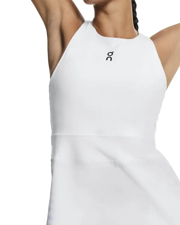 On Split Edge Court Dress - White Bl