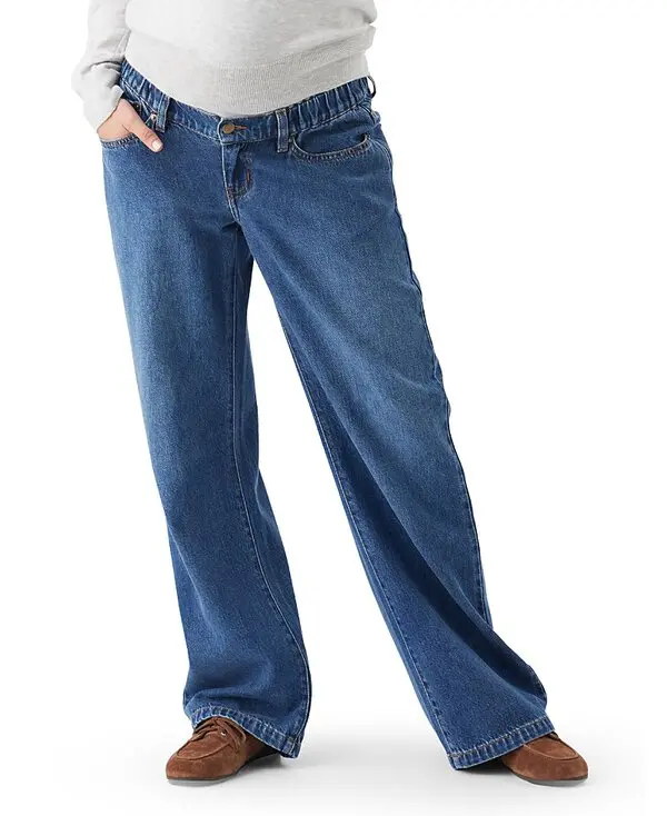 RIPE MATERNITY Billie Elastic Waist Jean - Dark Wash