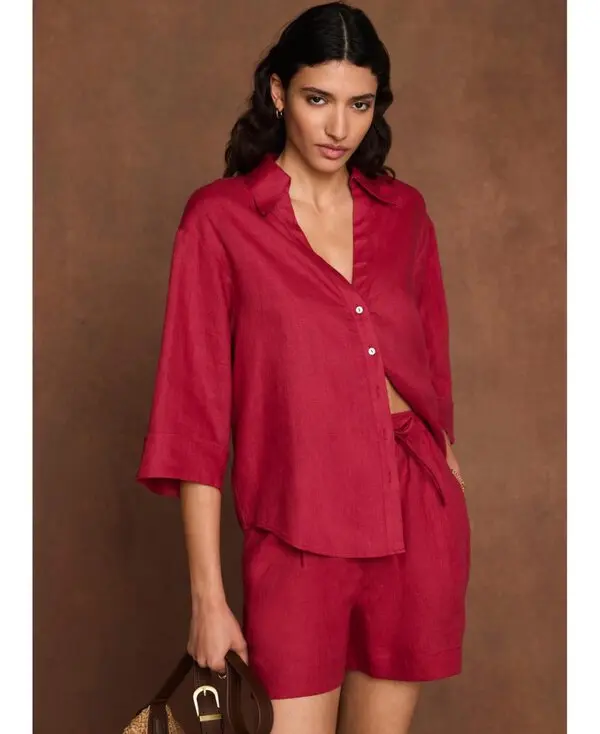 Mint Velvet Linen Resort Shirt