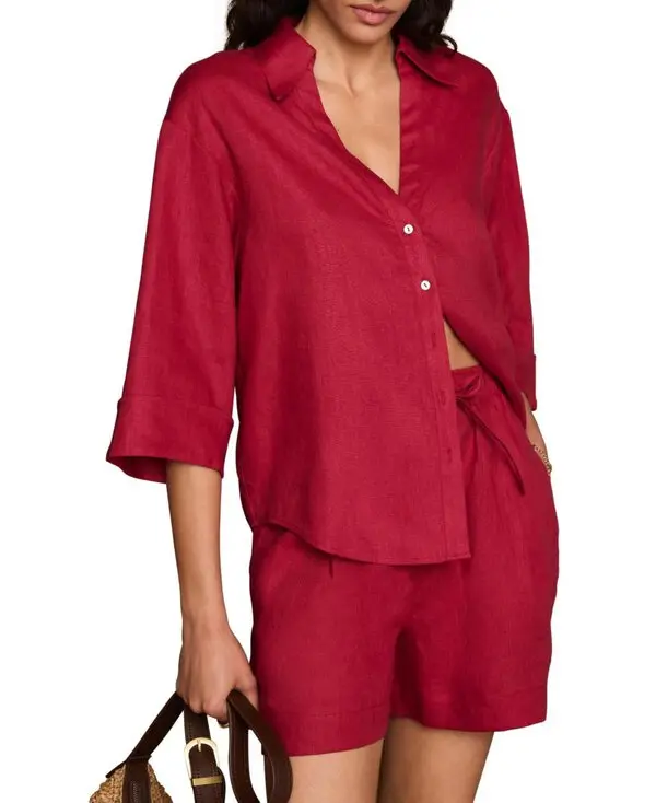 Mint Velvet Linen Resort Shirt