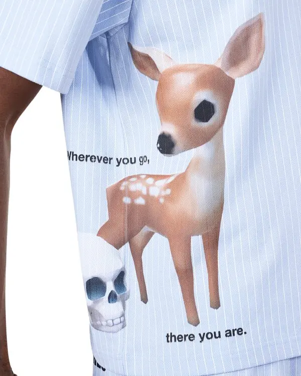 PLEASURES Relaxed Fit Wherever You Go Graphic Polo Shirt
