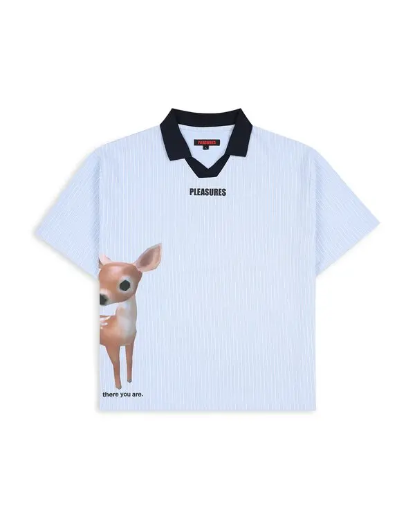 PLEASURES Relaxed Fit Wherever You Go Graphic Polo Shirt