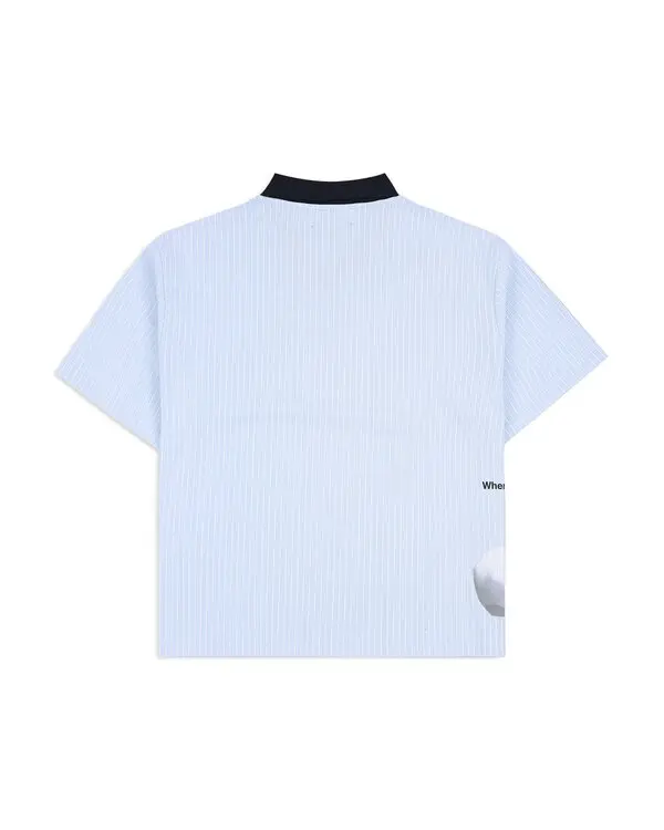PLEASURES Relaxed Fit Wherever You Go Graphic Polo Shirt