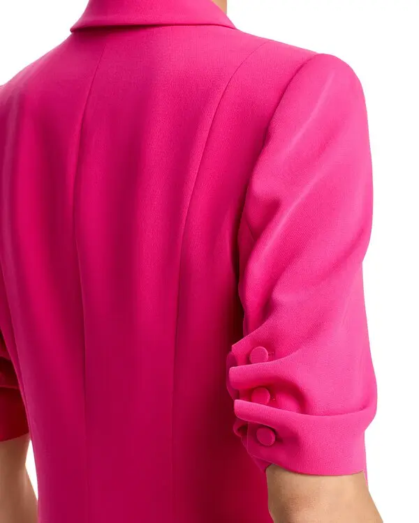 Cinq À Sept Short Sleeve Khloe Blazer - Beetroot Purple