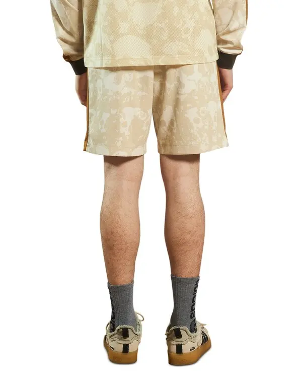 PLEASURES Despair 6" Skull Pattern Shorts - Ecru