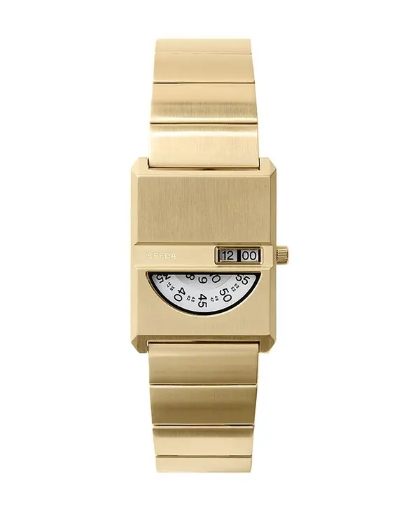 BREDA Pulse Tandem Watch, 20mm X 26mm - Gold/white
