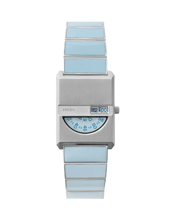 BREDA Pulse Tandem Watch, 20mm X 26mm - Light Blue