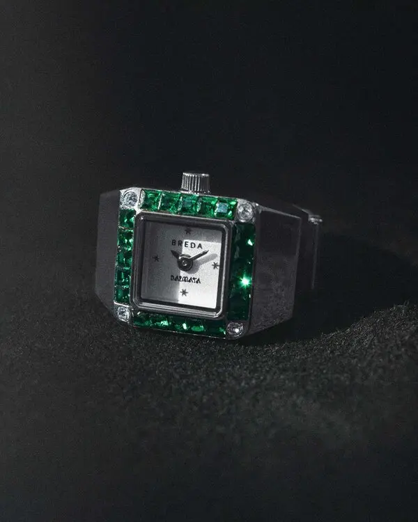 BREDA X Dalmata Time Ring Watch - Silver
