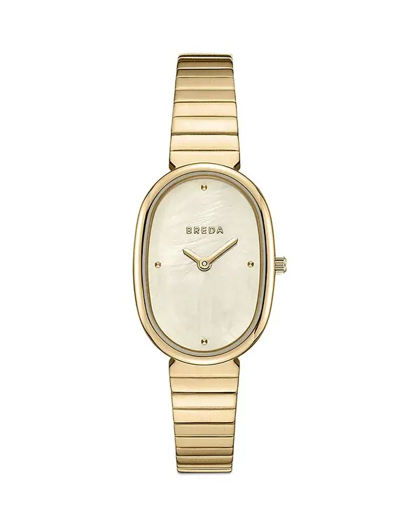 BREDA Jane Watch, 12mm X 23mm - Gold Champagne