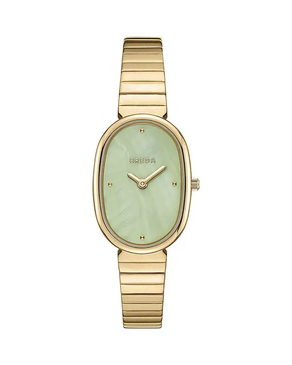 BREDA Jane Watch, 12mm X 23mm - Gold Sage