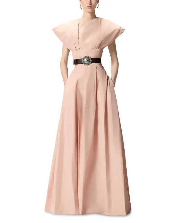 Pinko Asparago Taffeta Top - Q