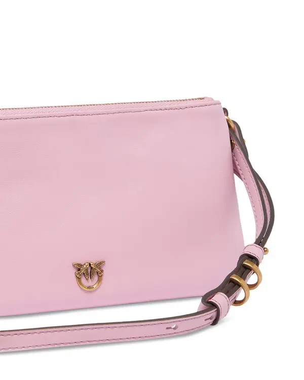Pinko Double Mini Vitello Leather Crossbody