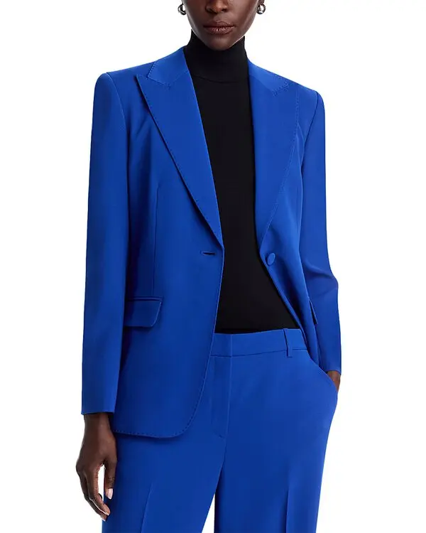 Lafayette 148 New York Peak Lapel Blazer - Galaxy Blue