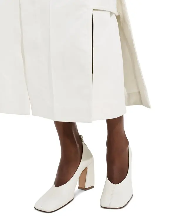 Bottega Veneta Allegra Leather Pumps - Ivory
