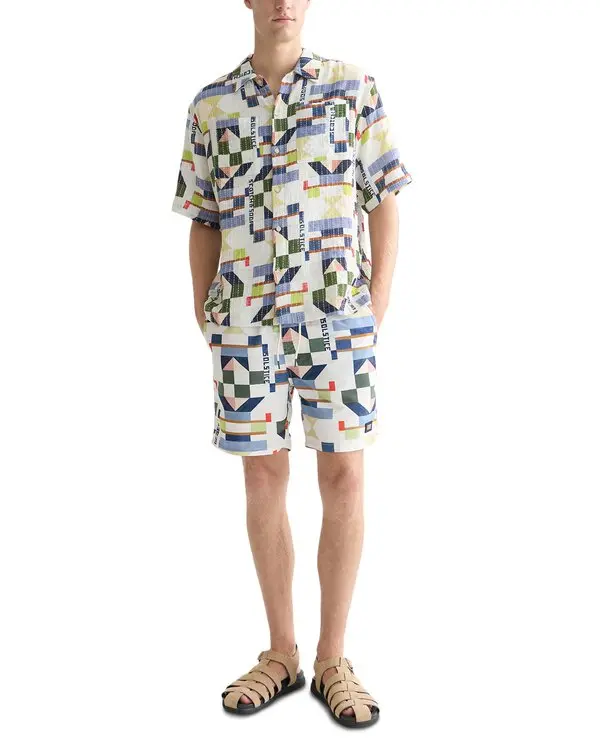 Scotch & Soda Printed Drawstring Swim Shorts