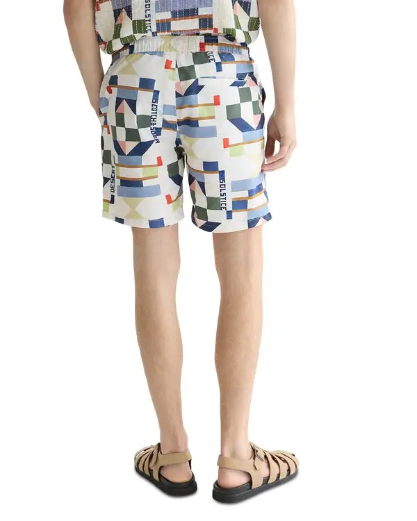 Scotch & Soda Printed Drawstring Swim Shorts