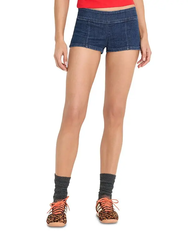Good American Denim Micro Shorts - Indigo