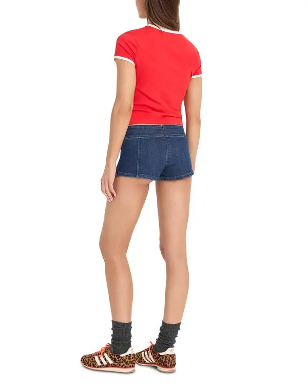 Good American Denim Micro Shorts - Indigo