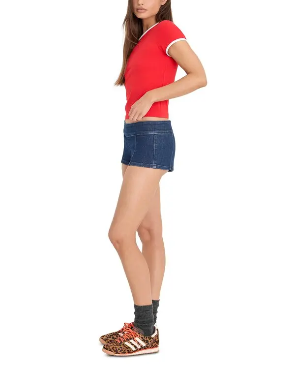 Good American Denim Micro Shorts - Indigo