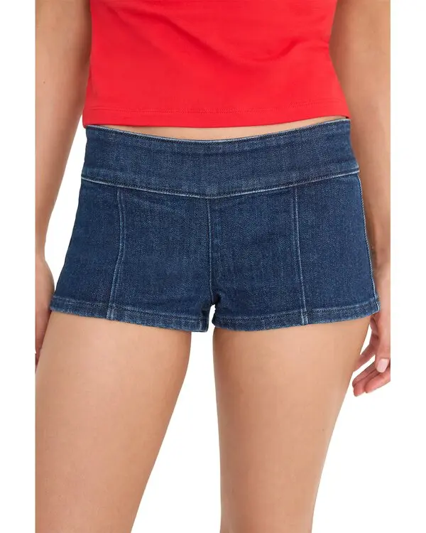 Good American Denim Micro Shorts - Indigo