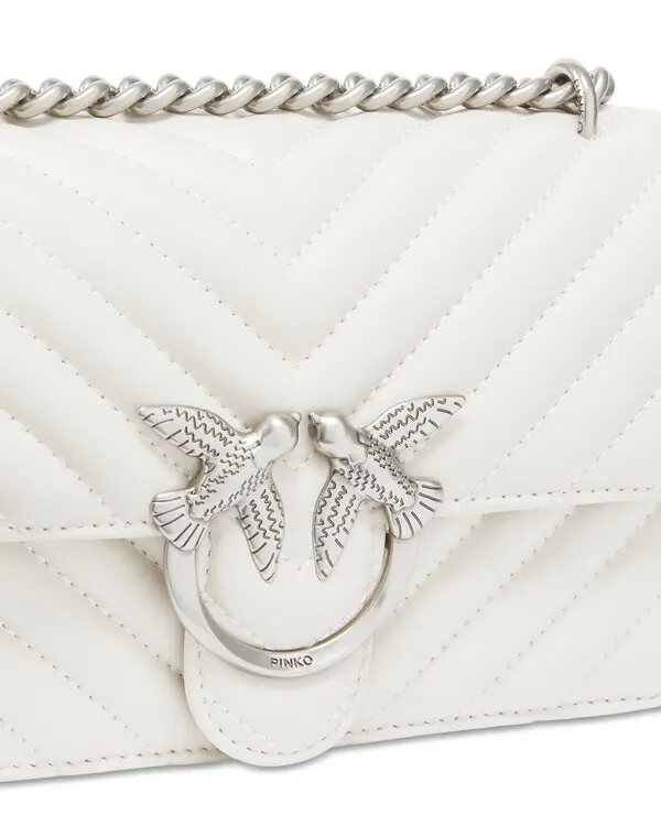 Pinko Love One Mini Quilted Leather Crossbody - Zo