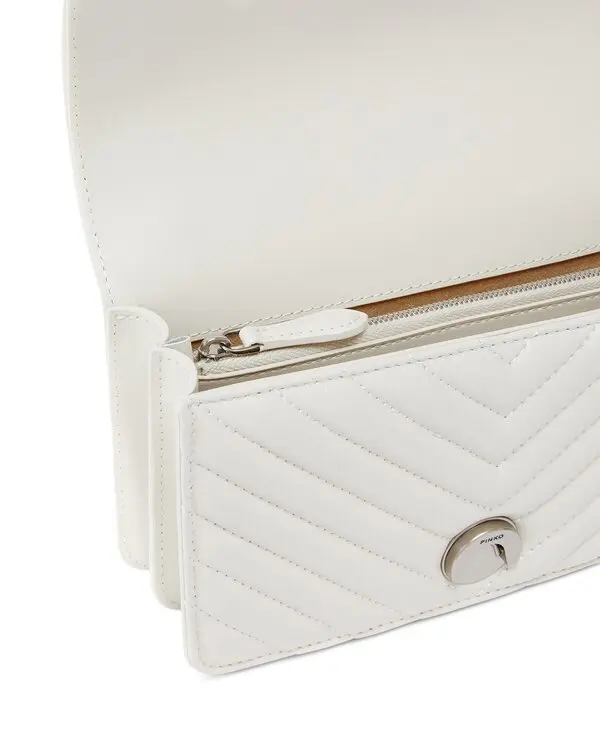 Pinko Love One Mini Quilted Leather Crossbody - Zo
