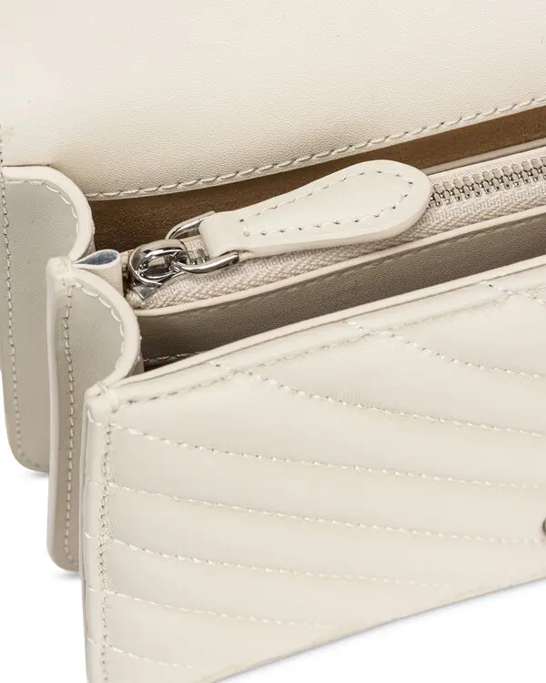 Pinko Love One Mini Quilted Leather Crossbody - Zo