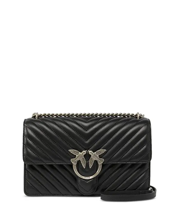 Pinko Love One Classic Leather Crossbody - Zo