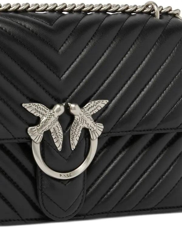Pinko Love One Classic Leather Crossbody - Zo