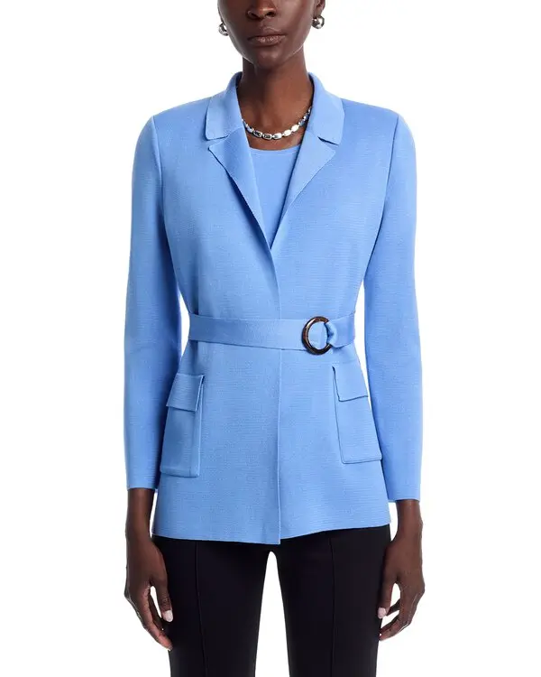 Misook Wrinkle Resistant Knit Belted Jacket