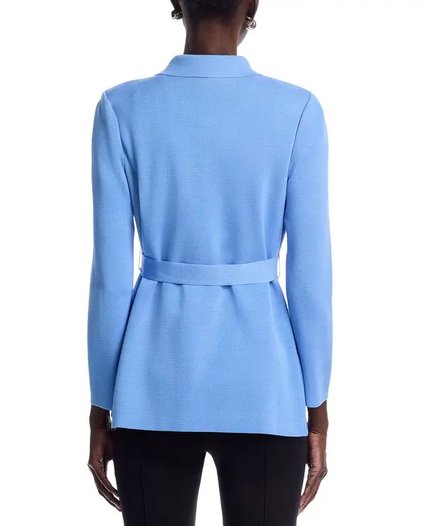 Misook Wrinkle Resistant Knit Belted Jacket