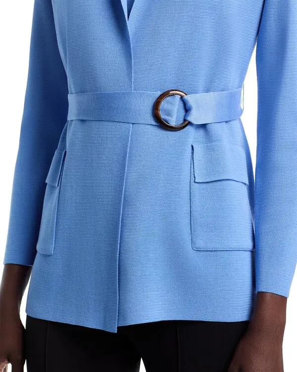 Misook Wrinkle Resistant Knit Belted Jacket